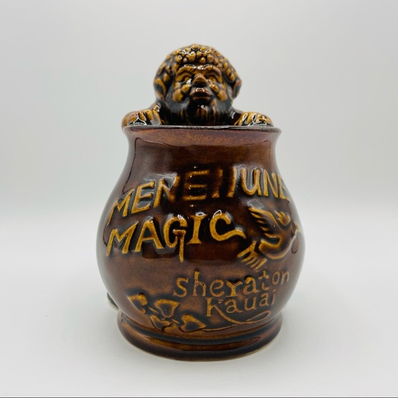 Vintage | Dining | Vintage Sheraton Kauai Hotel Menehune Magic Tiki Mug ...